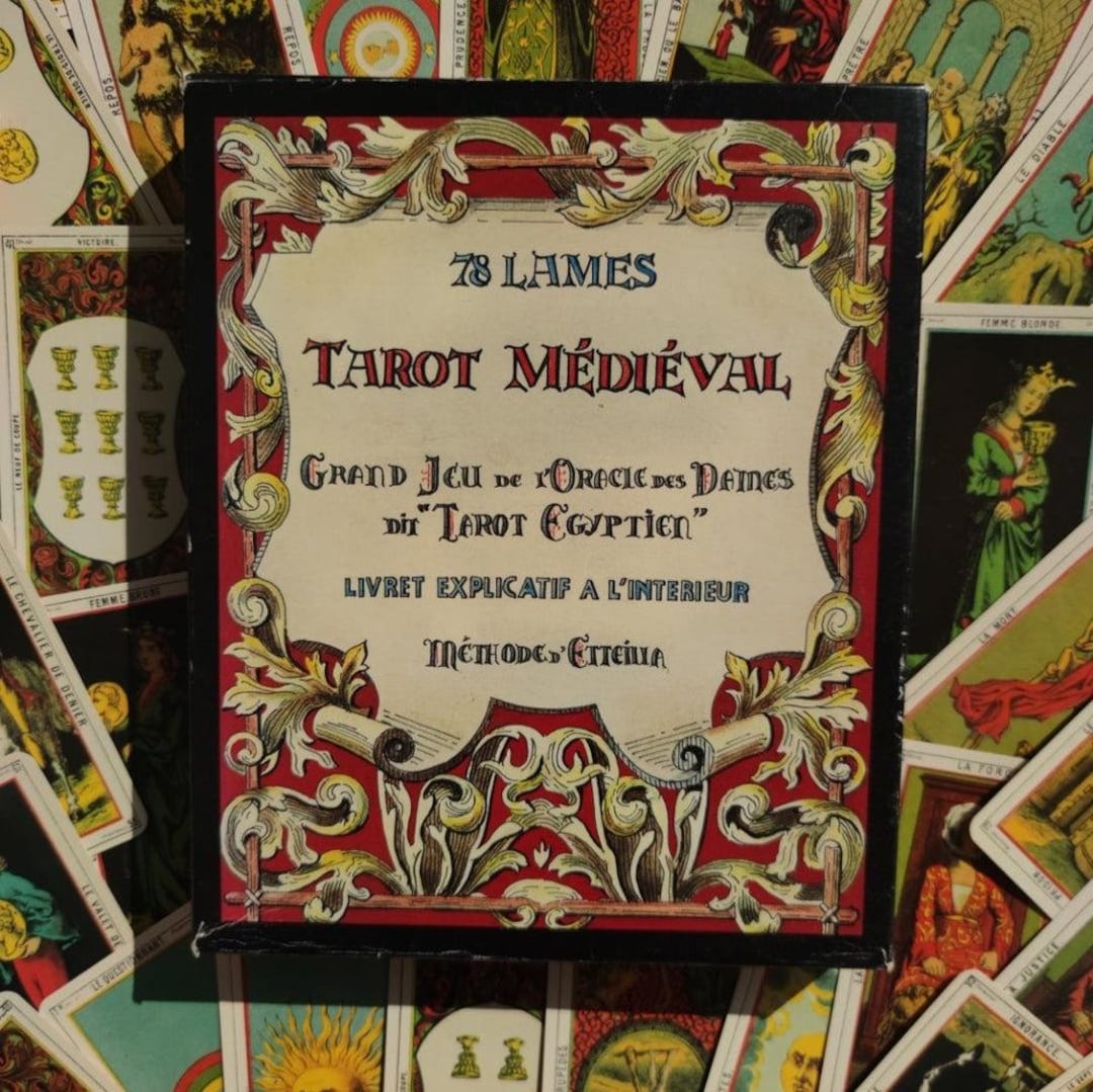 Medieval Tarot Oracle of Ladies 78 Cards | Etteilla Method | Rare 1870 ...