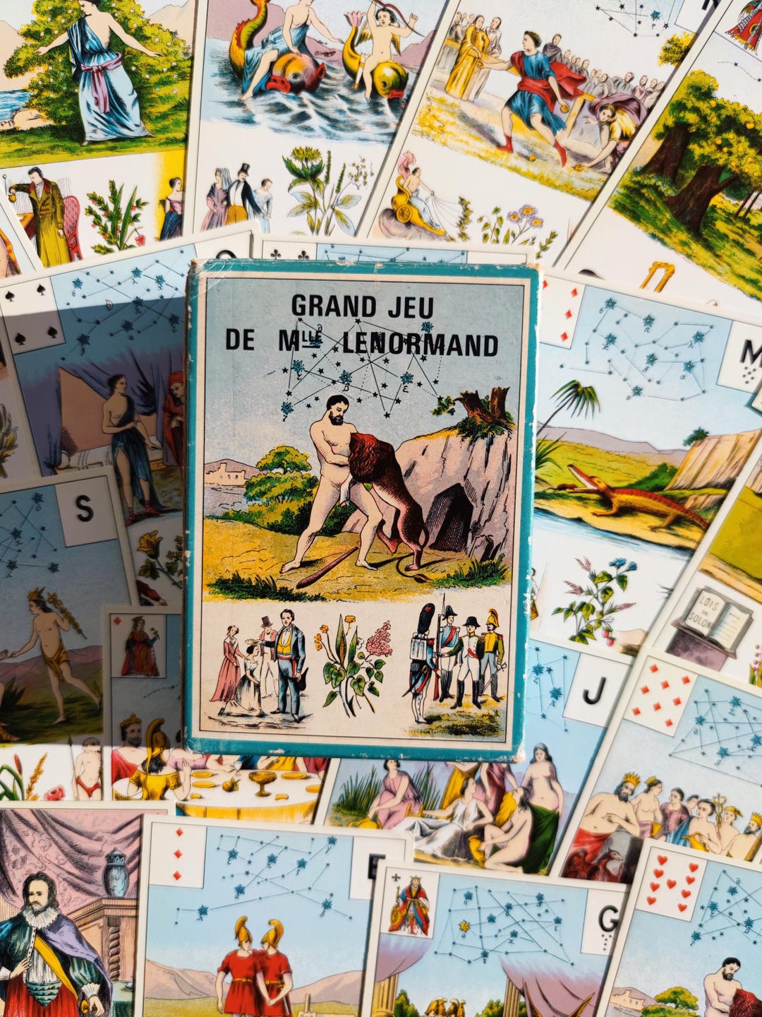Grand Lenormand Deck – Grimaud 1974 Edition – 54 Cards + Guidebook ...