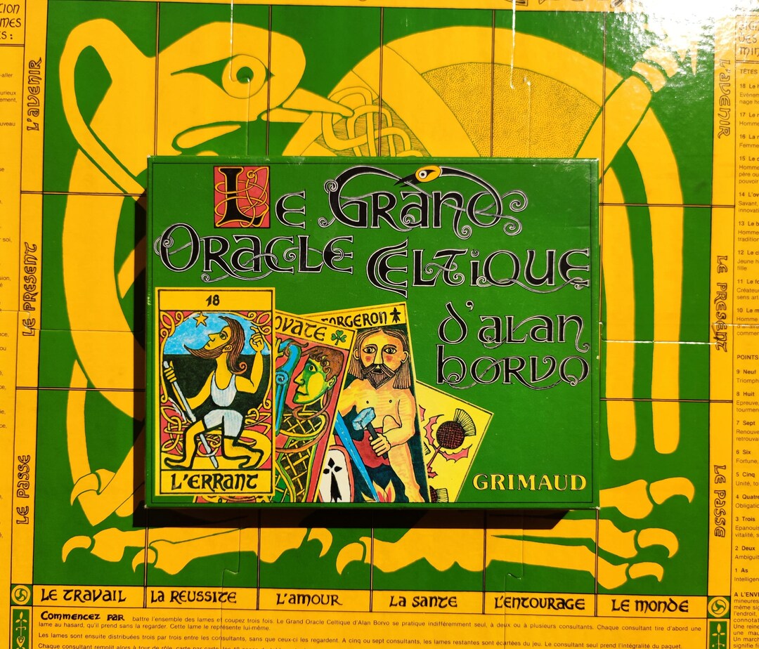 The Great Celtic Oracle Alan Borvo 1981 - Rare 72-card Deck - Celtic ...