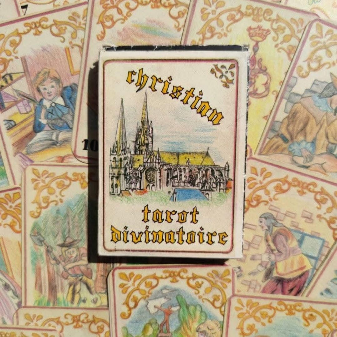 Vintage French Oracle Deck- Tarot Christian– 1991 Divination Cards ...