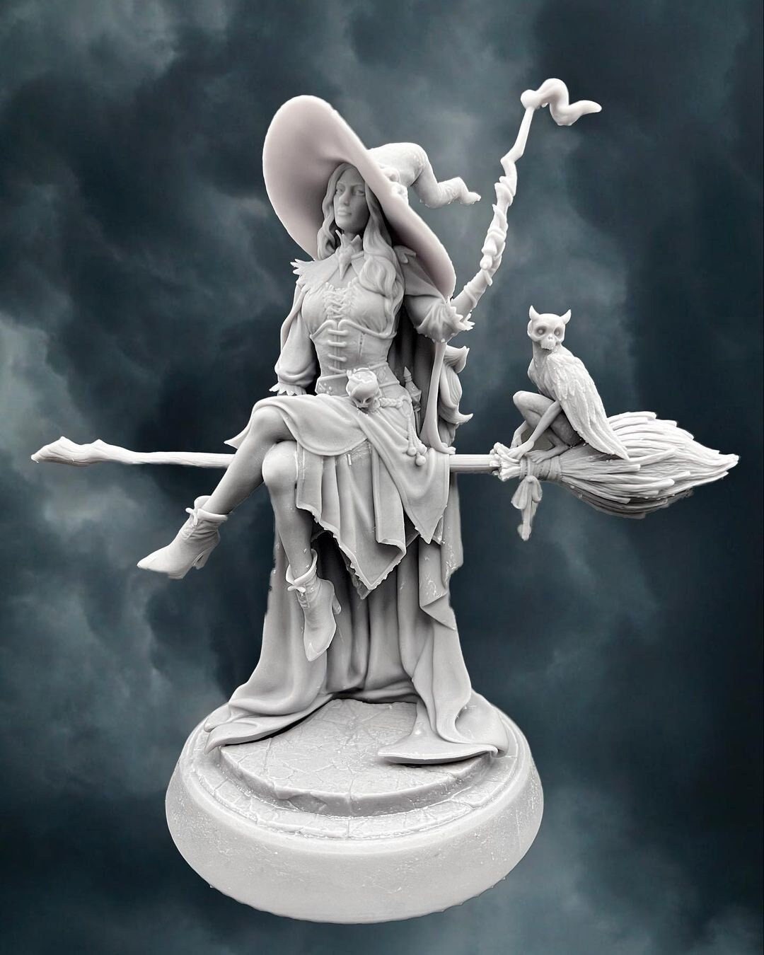 Morgan the Hex Witch and Schrodie 3D Printed Tabletop Ready - Etsy UK