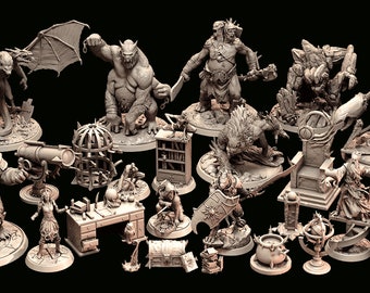 Demon Dretch Mini DND Pathfinder Dungeons & Dragons - Etsy