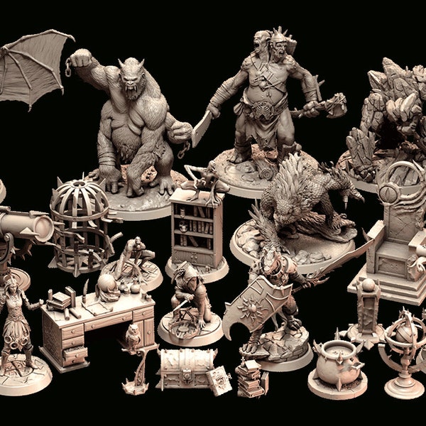 Demon Miniature Stl - Etsy