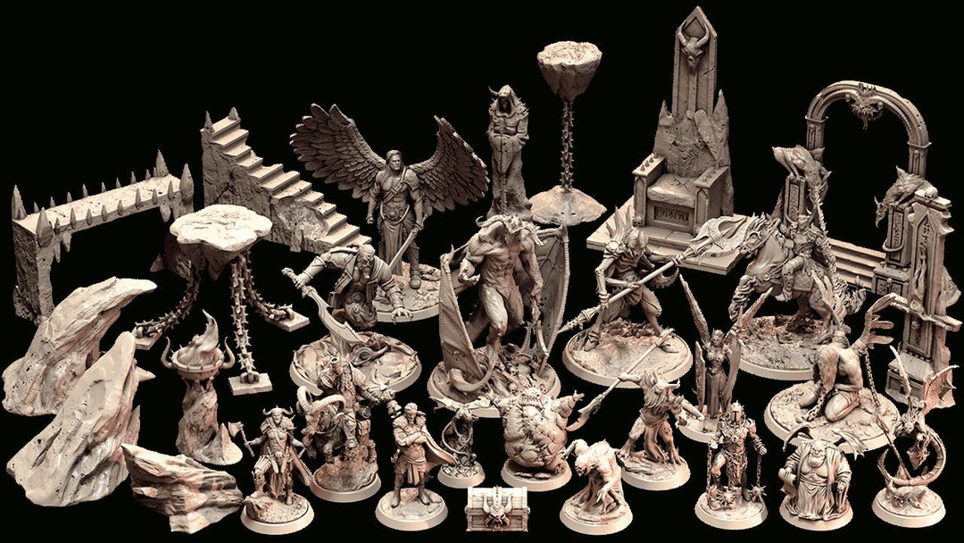 A Light in the Shadow 3D Printed Tabletop Ready Resin Miniatures Only ...