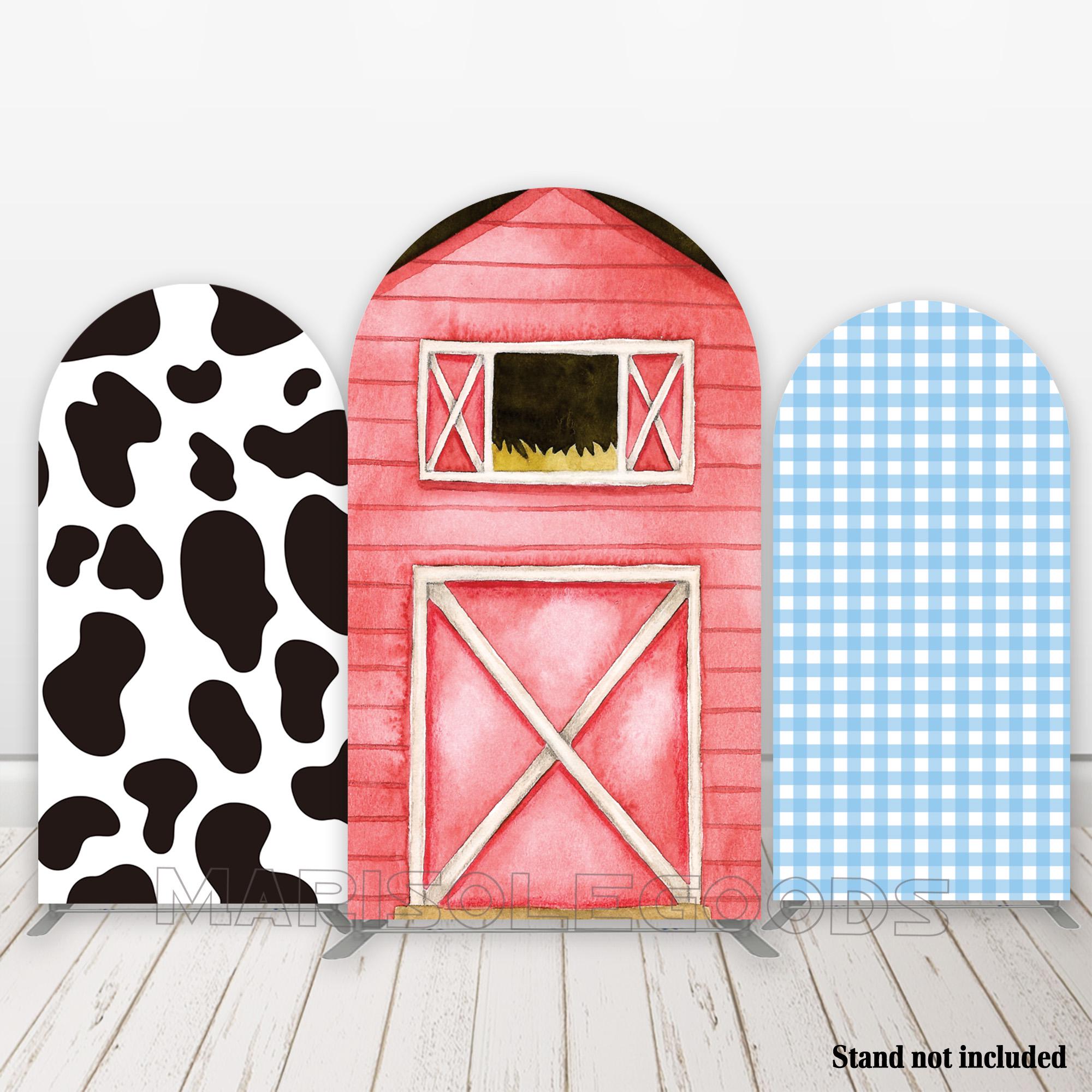 Red Barn Arch Backdrop Cover, Farm Cow Birthday Decor - Etsy