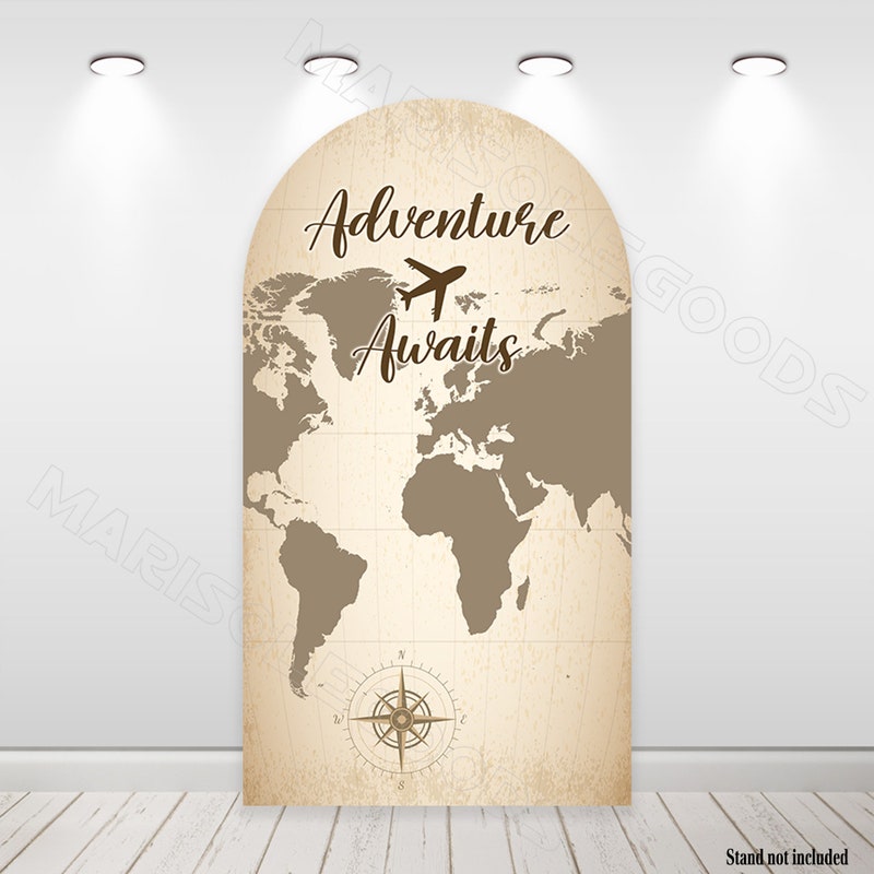 World Map Backdrop - Etsy