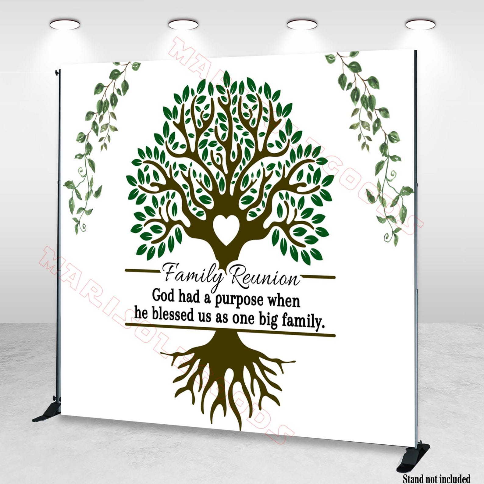 Family Reunion Tree Photo Backdrop Family Party Photography Background ...