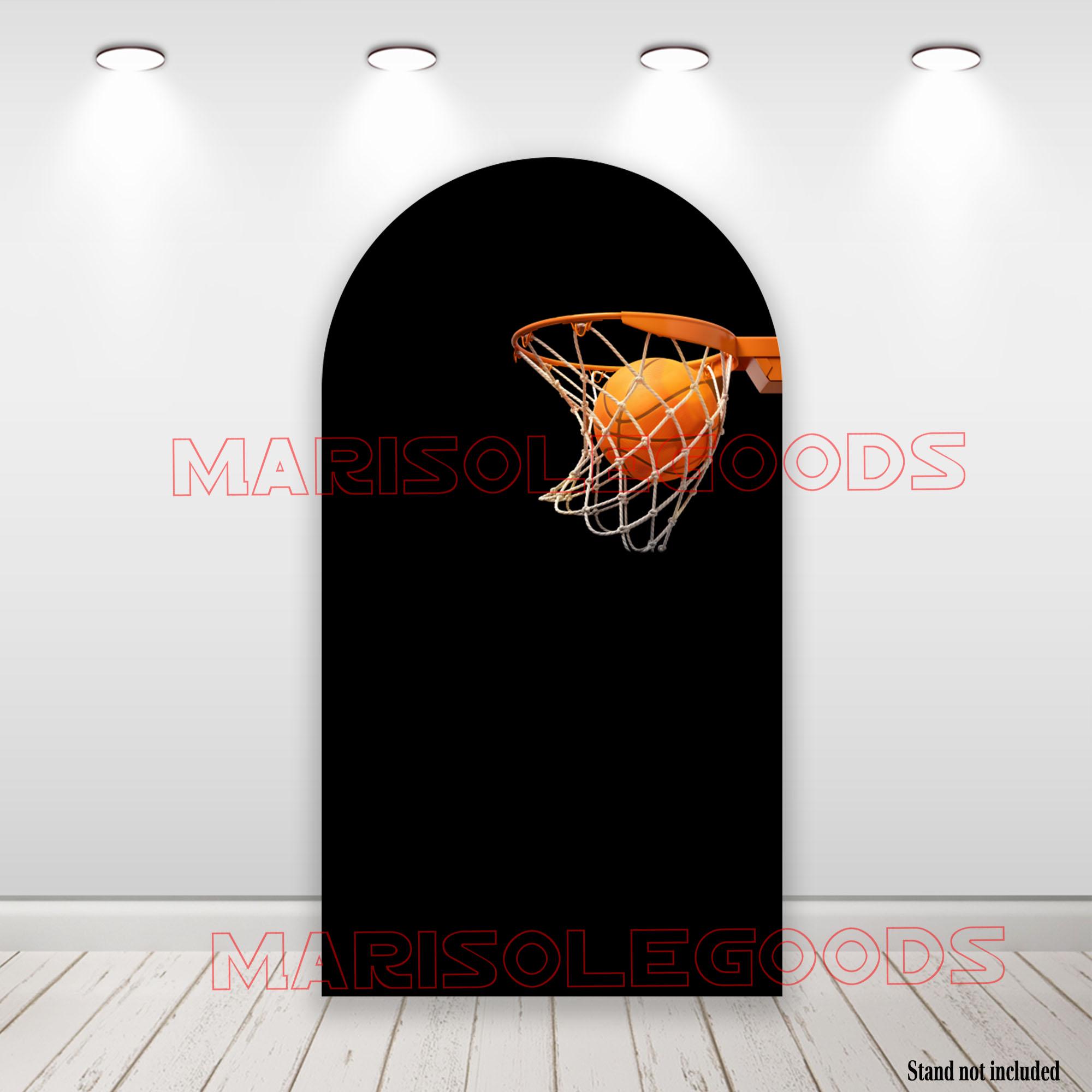 Basketball Arch Backdrop Cover, Sports Theme Fabric Cylinder Cover - Etsy