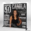 50th Birthday Backdrop Custom, Cheers to 50 Years Backdrop, 50 and ...