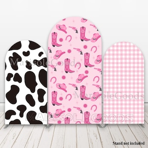 Western Cowgirls Arch Backdrop Cover Cow Barn Farm Rodeo Birthday ...