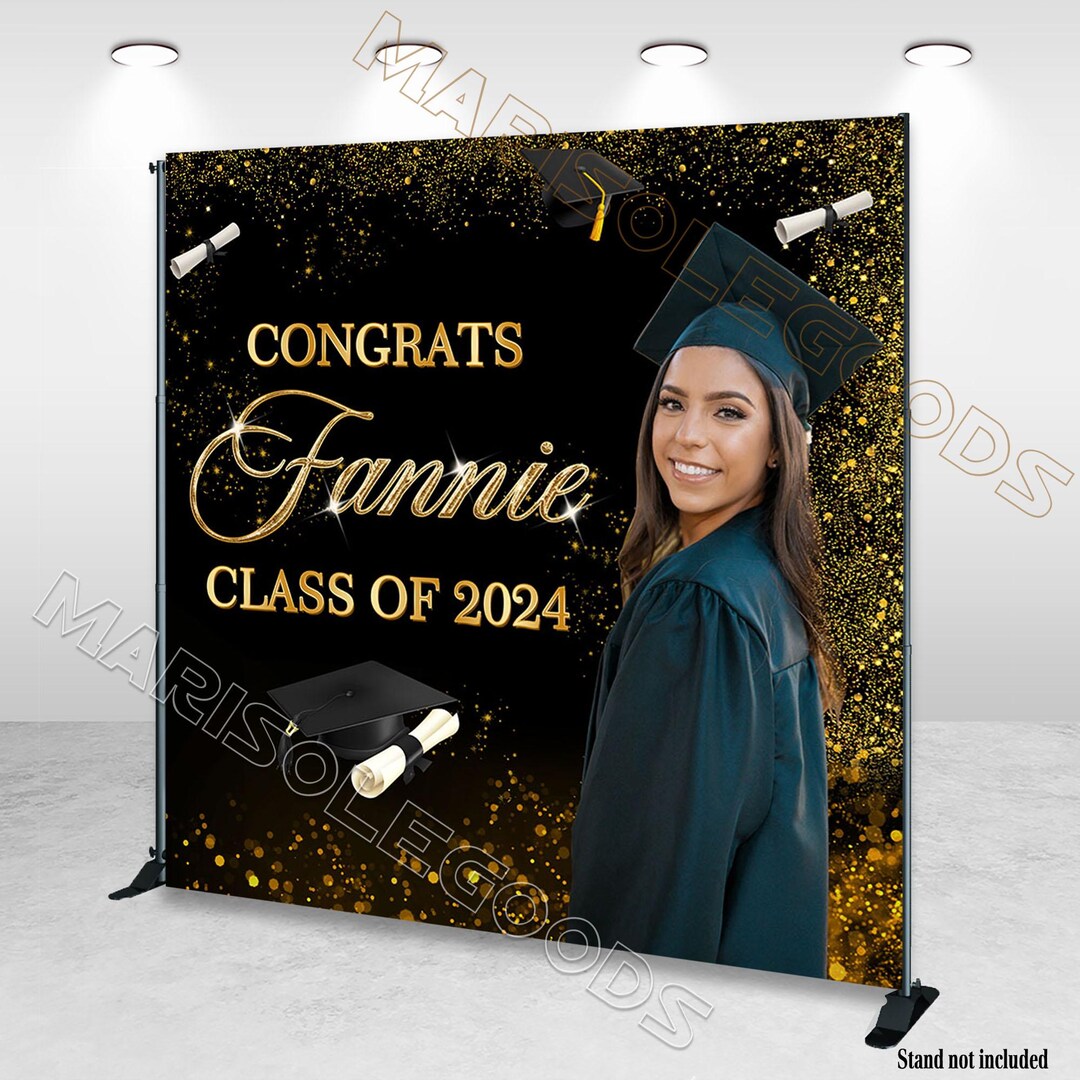 Photo Graduation Backdrop Class of 2024 Grad Photography Background ...