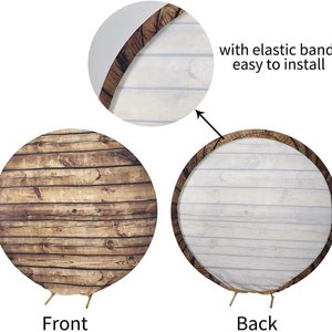 CUSTOM Round Backdrop Cover Circle Polyester Photo Background With ...