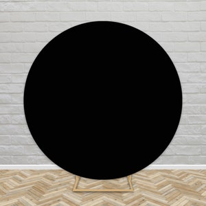 White Black Pink Round Backdrop Cover Wedding Baby Shower Birthday ...