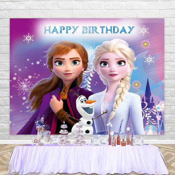 Frozen Backdrop - Etsy