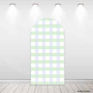 Gingham Arch Backdrop Cover, Custom Colors, Fabric - Etsy