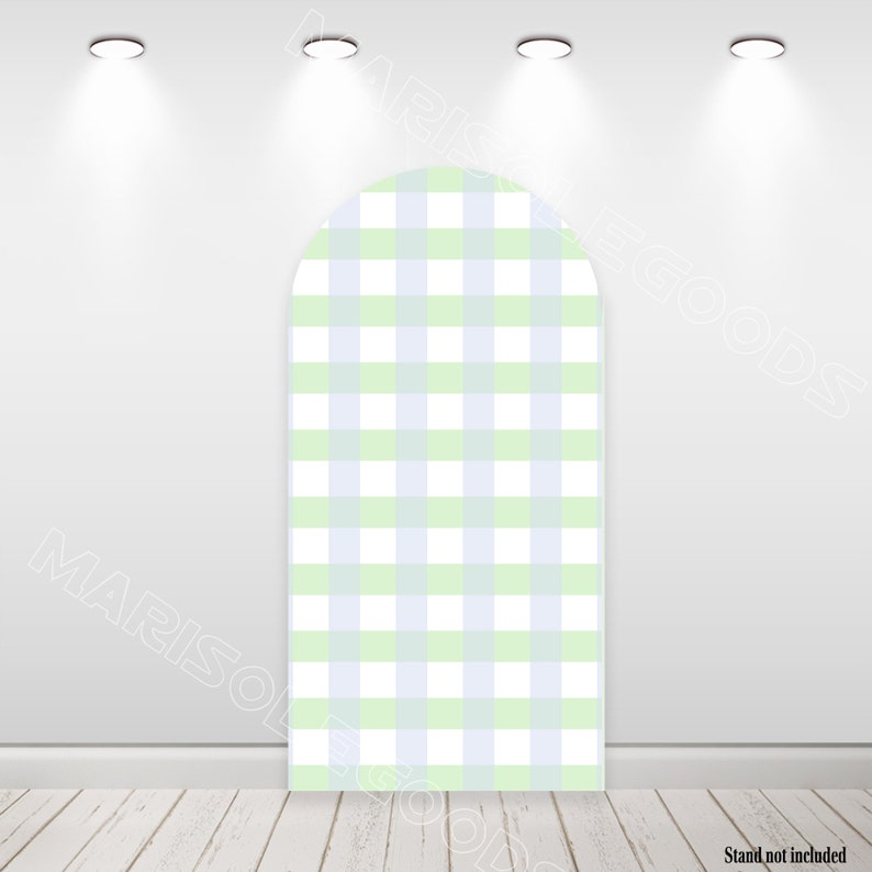 Gingham Arch Backdrop Cover, Custom Colors, Fabric - Etsy
