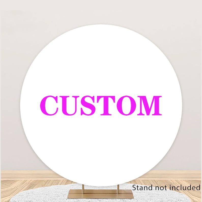 CUSTOM Round Backdrop Cover or Print Your Picture Circle - Etsy