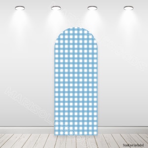 Gingham Arch Backdrop Cover, Custom Colors, Fabric - Etsy