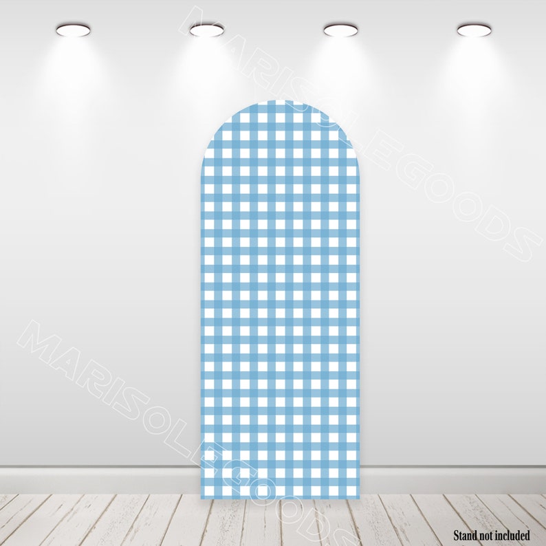 Gingham Arch Backdrop Cover, Custom Colors, Fabric - Etsy