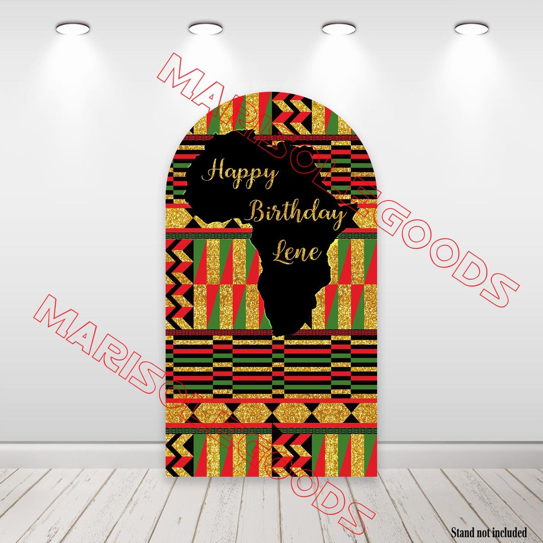 African Themed Birthday Photo Backdrop Covers Happy 30th 40th 50th ...