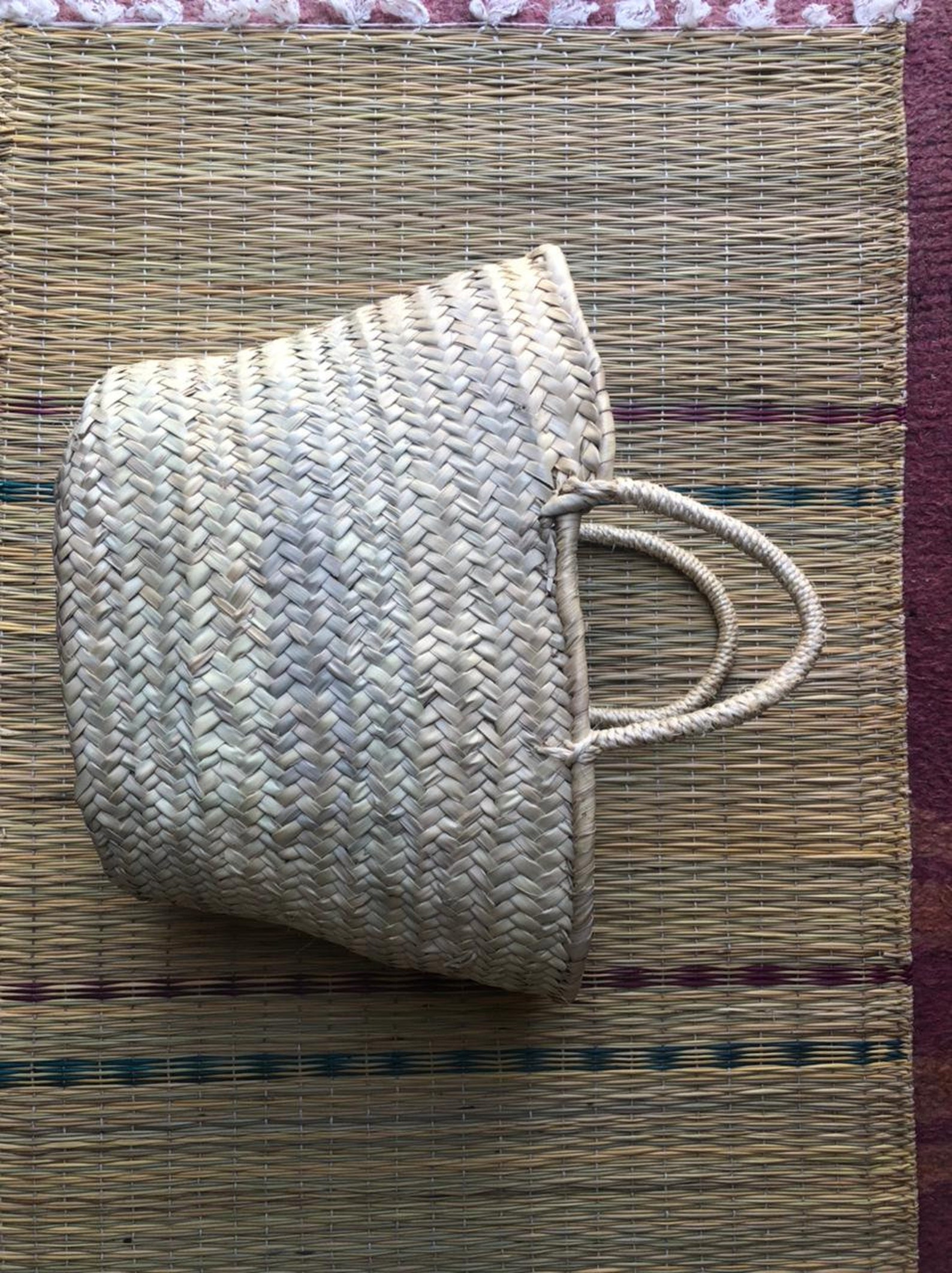 Handmade Straw Beach Pack moroccan Straw Rug, Straw Hat, and Straw Bag ...