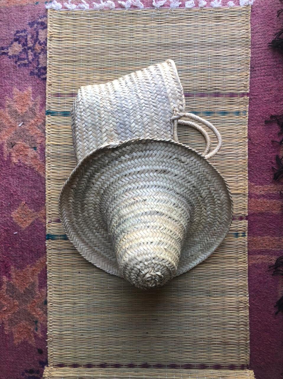 Handmade Straw Beach Pack moroccan Straw Rug, Straw Hat, and Straw Bag ...