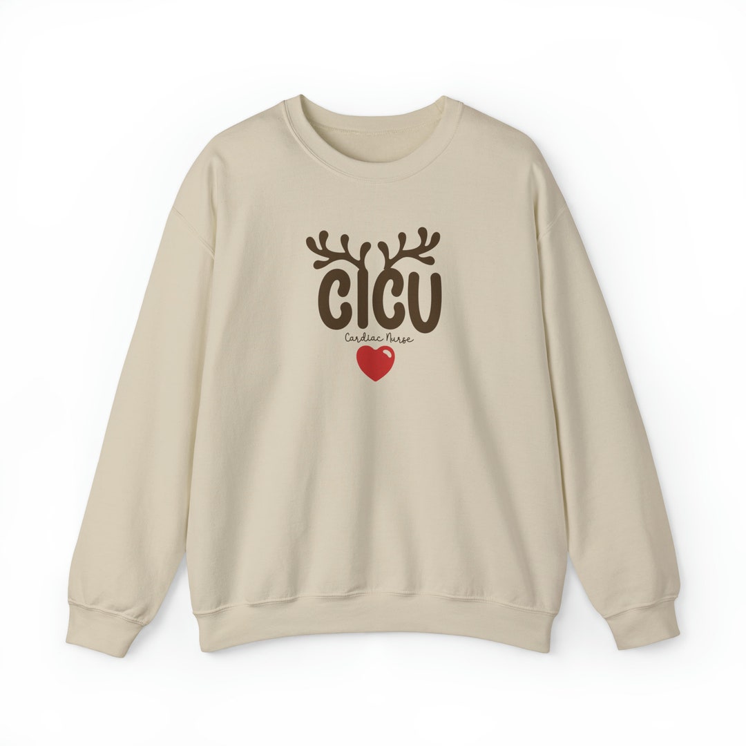 CICU Christmas Sweater, Cardiac Intensive Care Nurse Sweatshirt ...