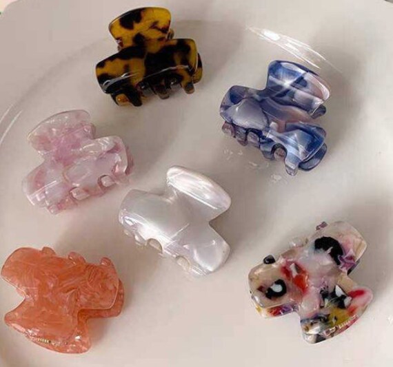 6 PACK Small Jaw Claw Clips for All Hair Types. Pretty for Any - Etsy