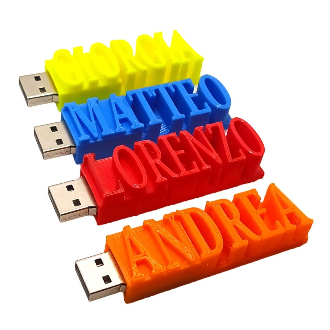 Personalized USB Flash Drive 16/32/64 GB With Name and Color of Your ...