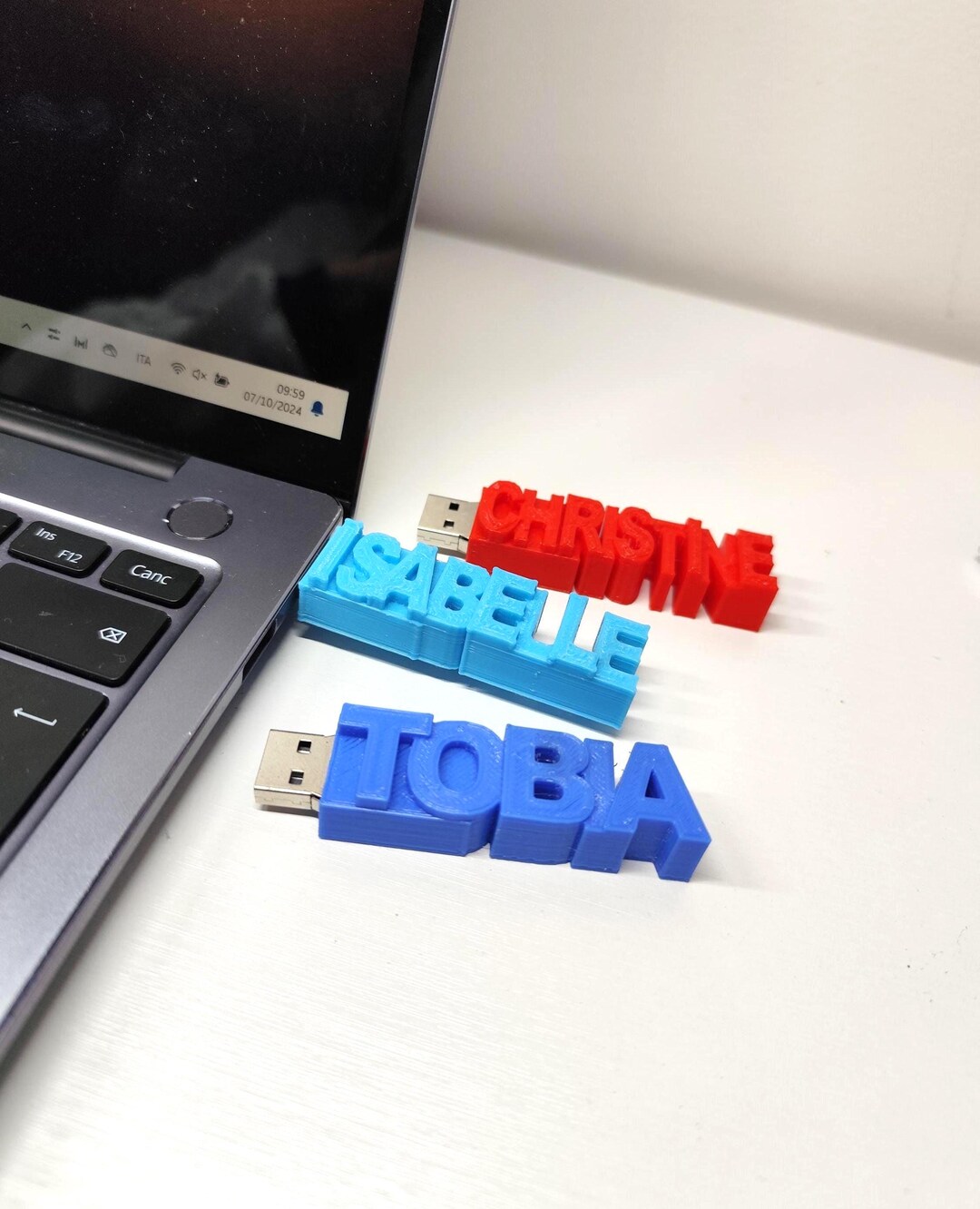 64GB USB Flash Drive Personalized With Your Name and Color / Pen Drive ...