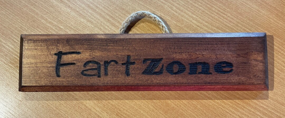 Fart Zone Plaque - Etsy UK