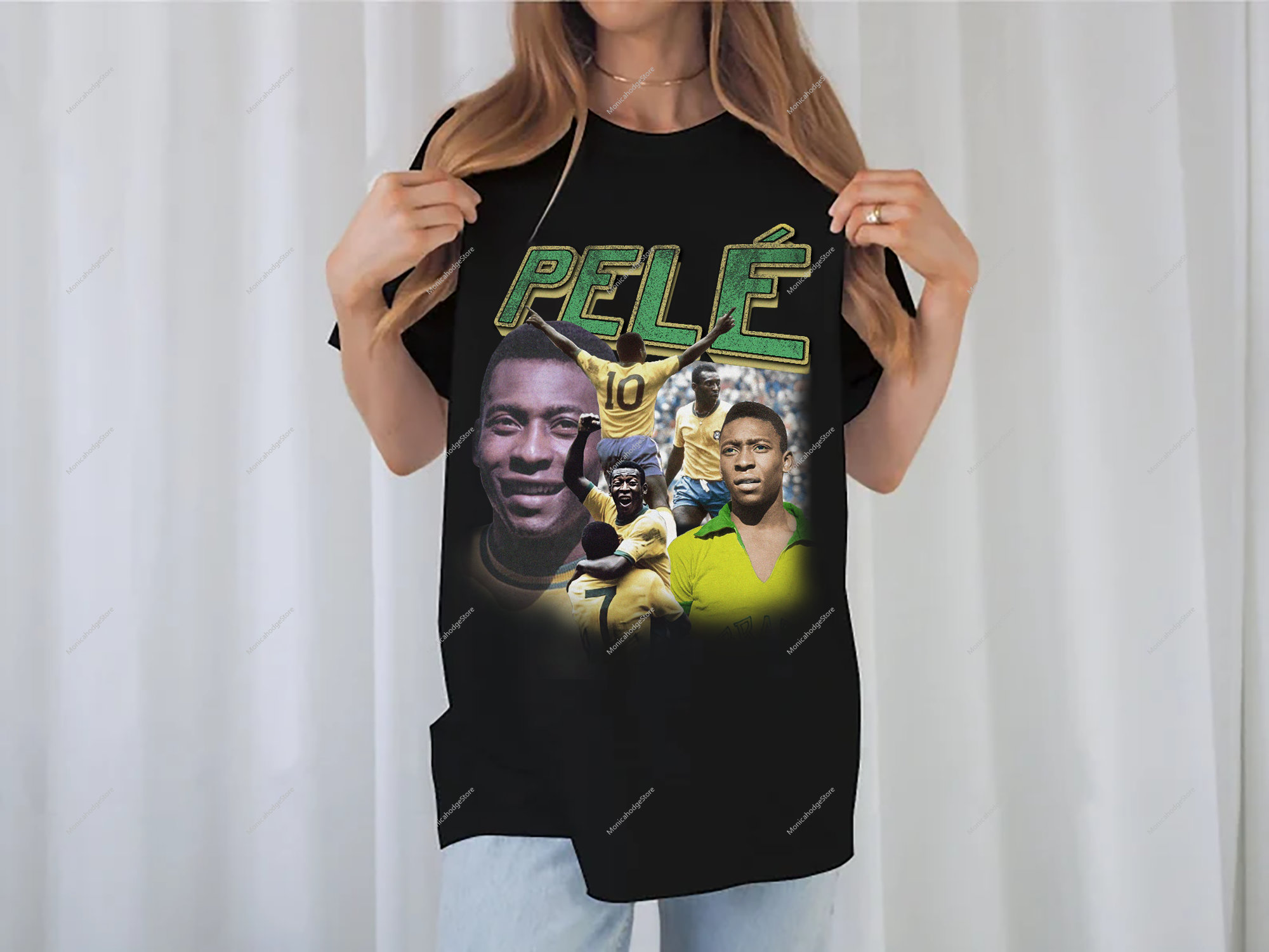 Pele Vintage Bootleg Shirt, Pele Shirt, Football Player,