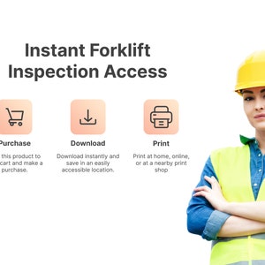 Printable Forklift Maintenance Checklist Log Book Template Daily ...