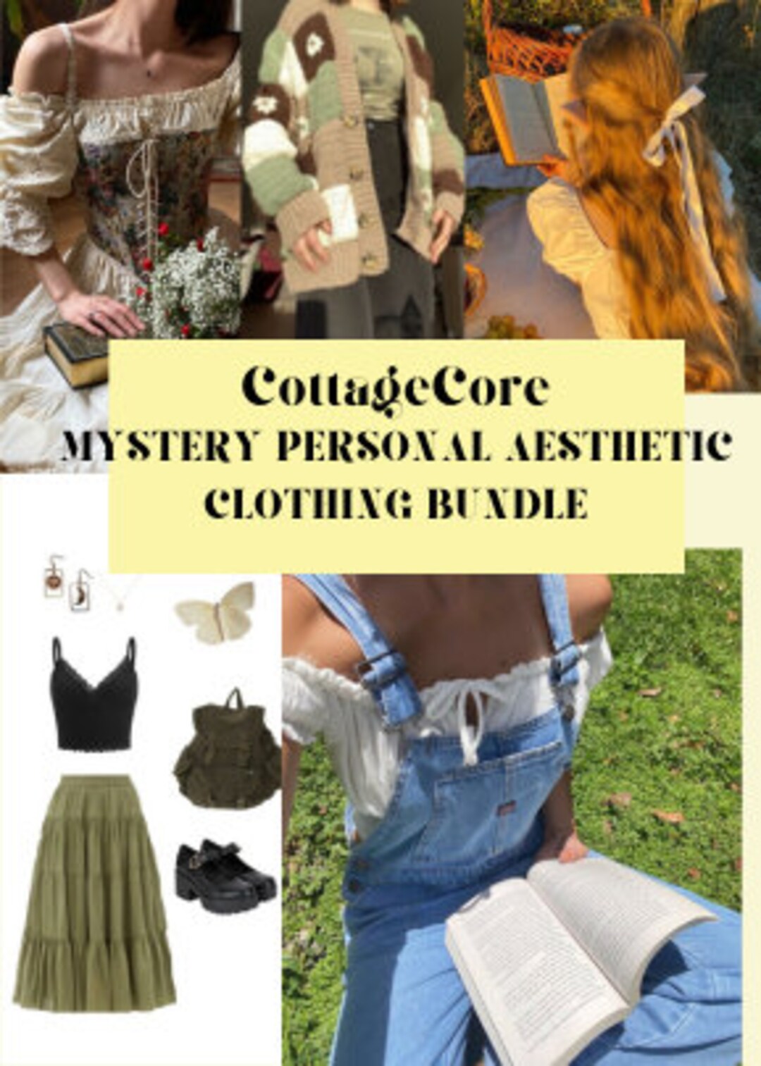 Personal Cottagecore Aesthetic Mystery Clothing Bundle - Etsy UK