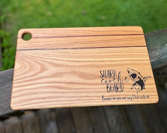 Shark-coochie-board Engraved Cutting Board - Etsy