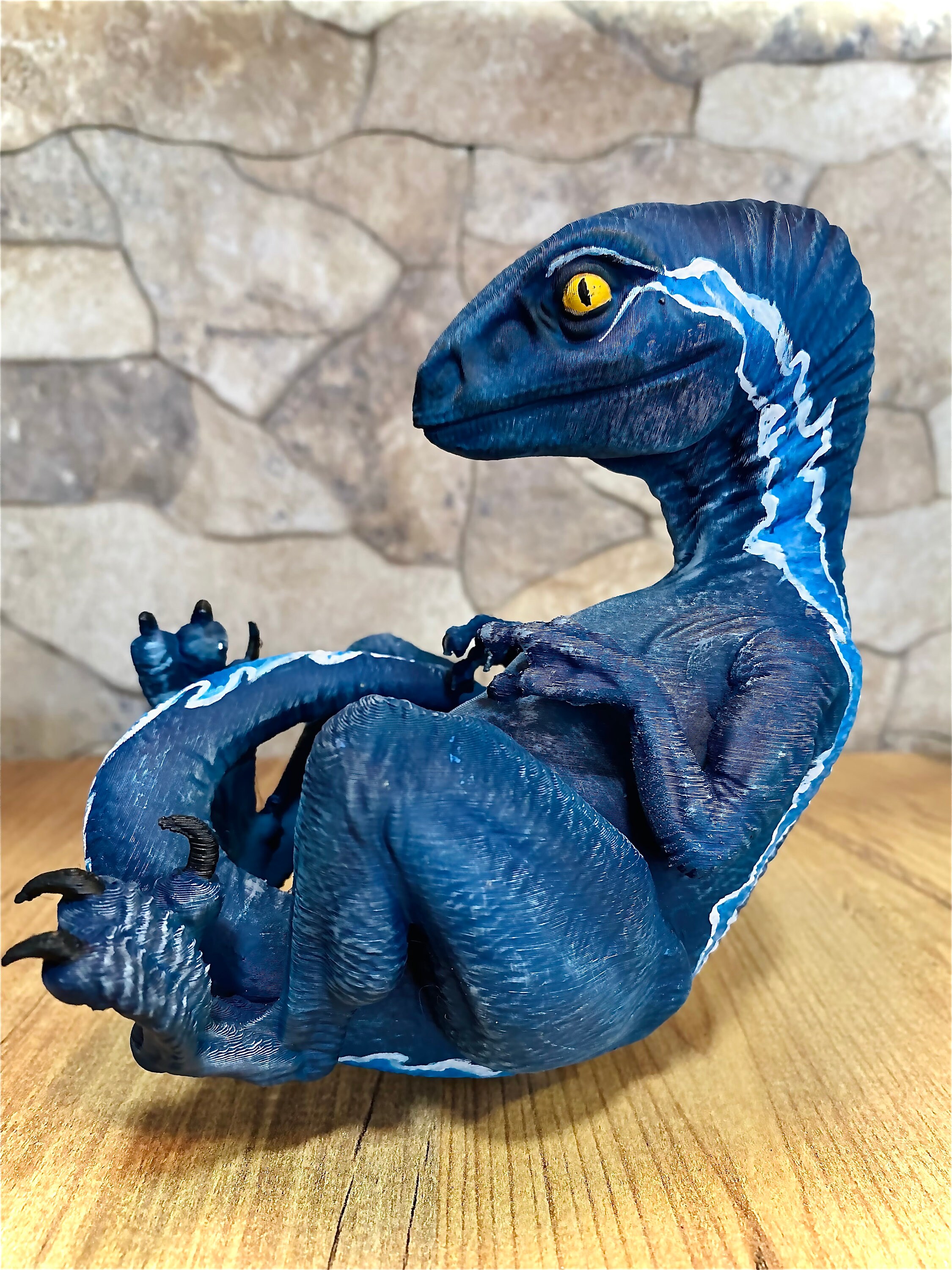 Velociraptor Baby Blue Dinosaur Jurassic World Figure - Etsy