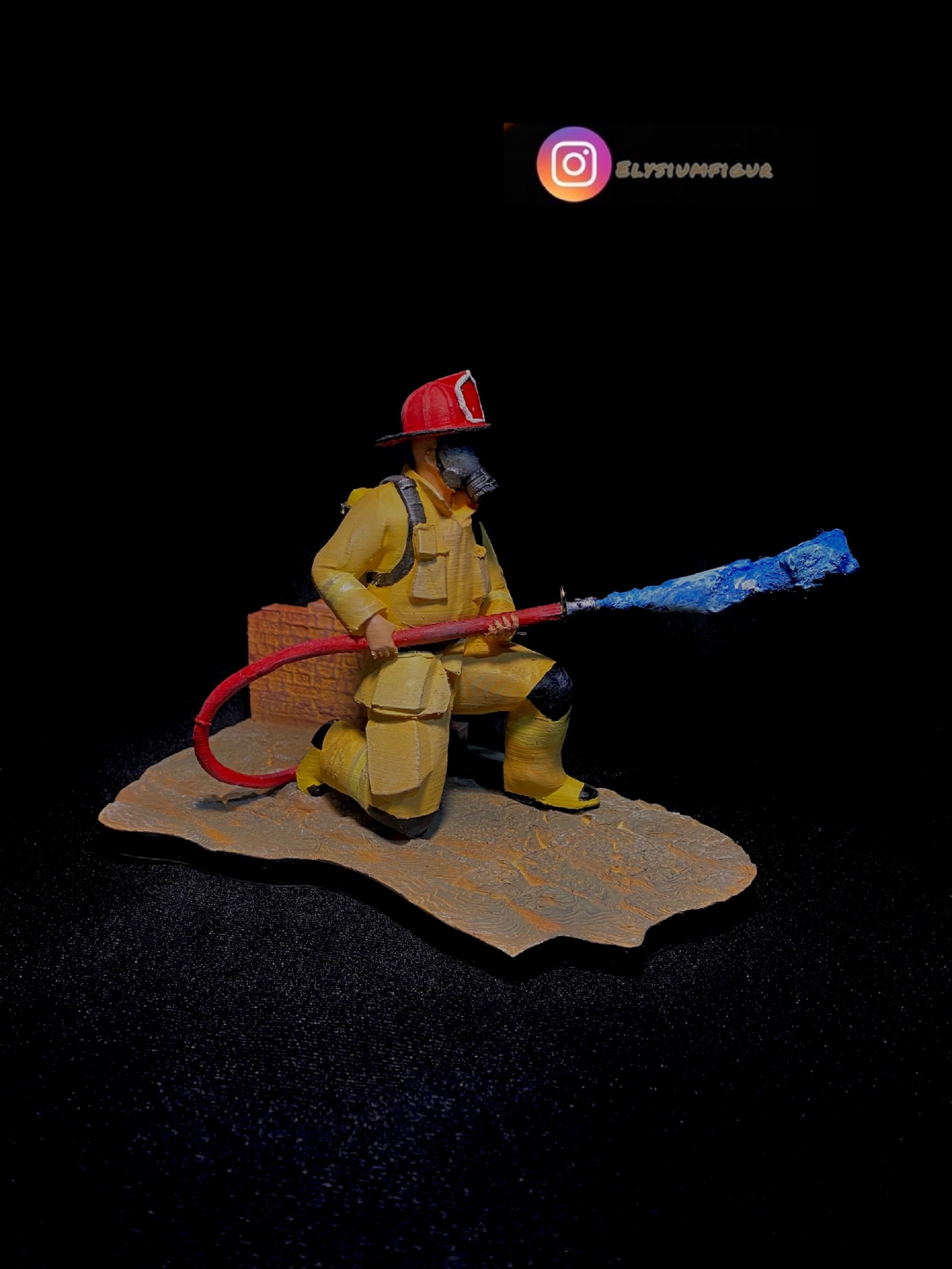 Firefighter Statue Fireman Diorama Fireman Office Decor Gift - Etsy