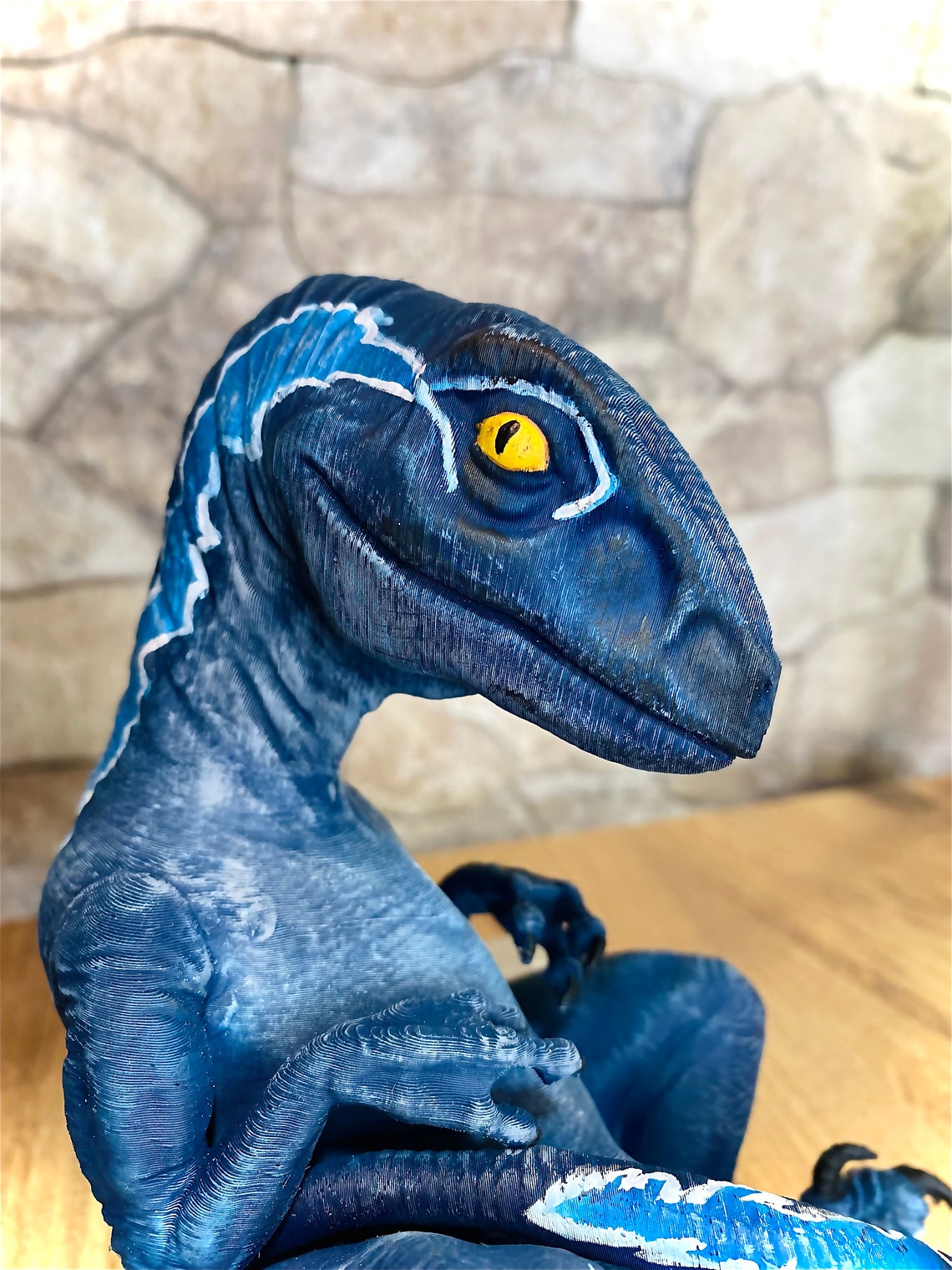 Velociraptor Baby Blue Dinosaur Jurassic World Figure | Etsy