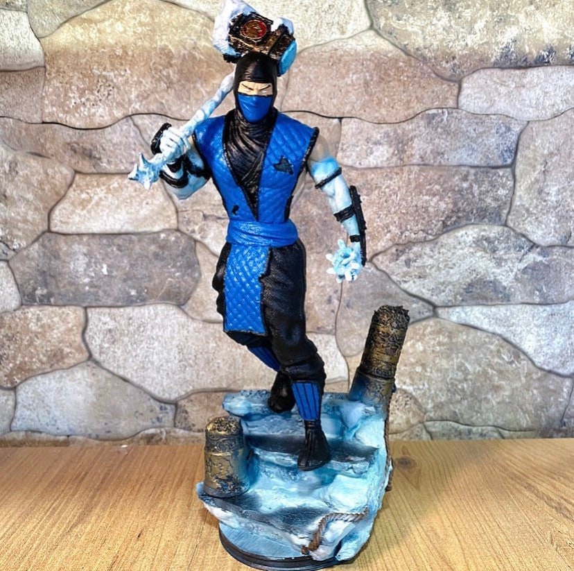 Mortal Kombat Sub Zero Collectible Figurineaction Figure - Etsy