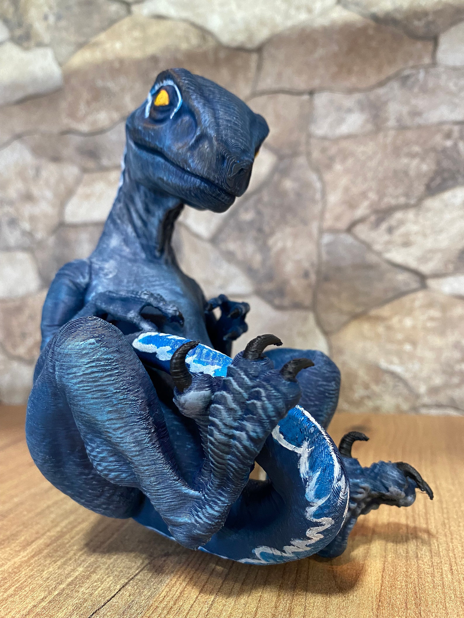 Velociraptor Baby Blue Dinosaur Jurassic World Figure - Etsy