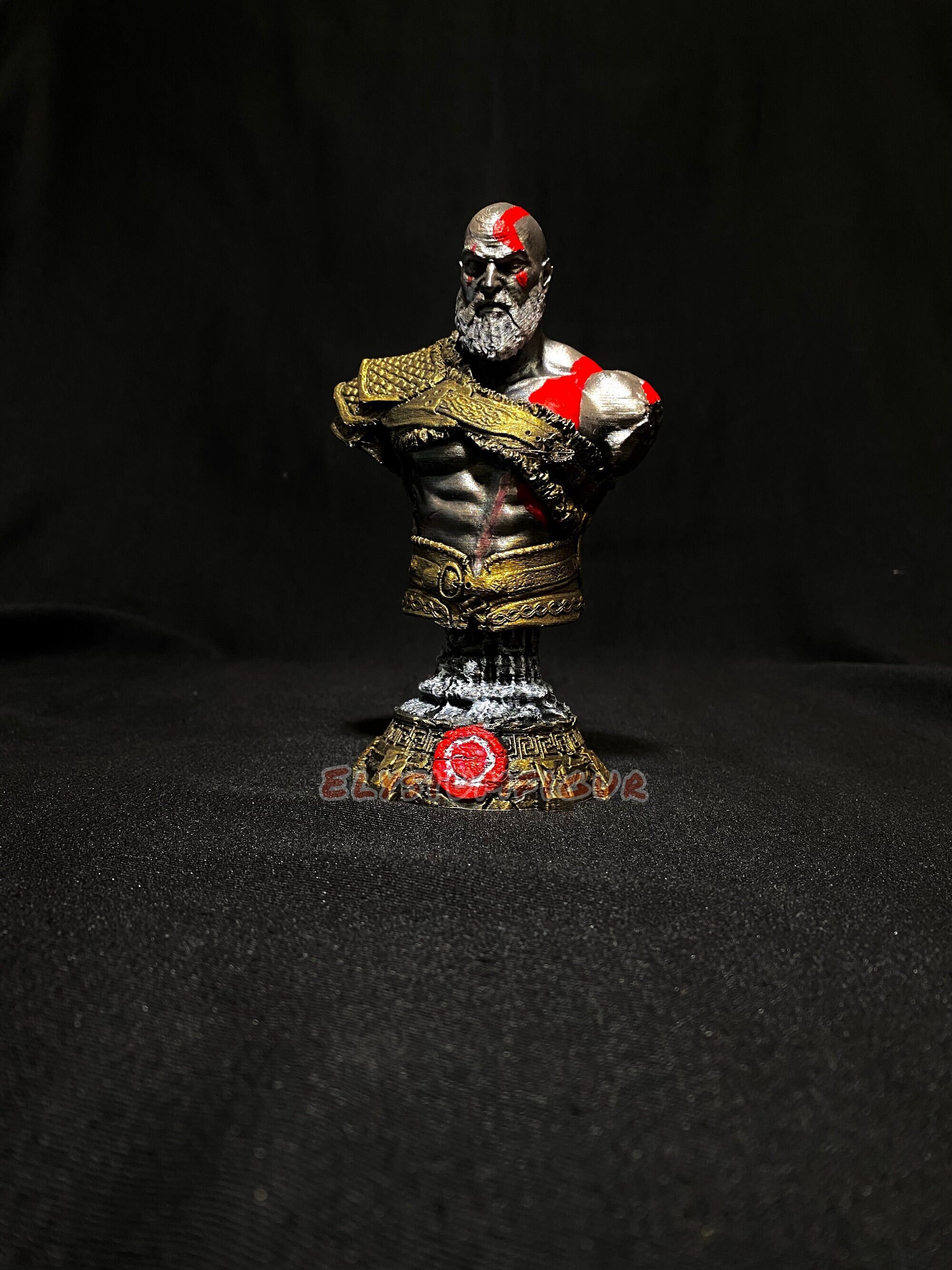 Kratos Statue God of War Statue Kratos Bust - Etsy