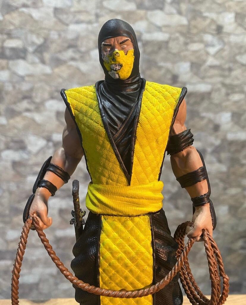 Mortal Kombat Scorpion Hanzo Hasashi Action Figure - Etsy