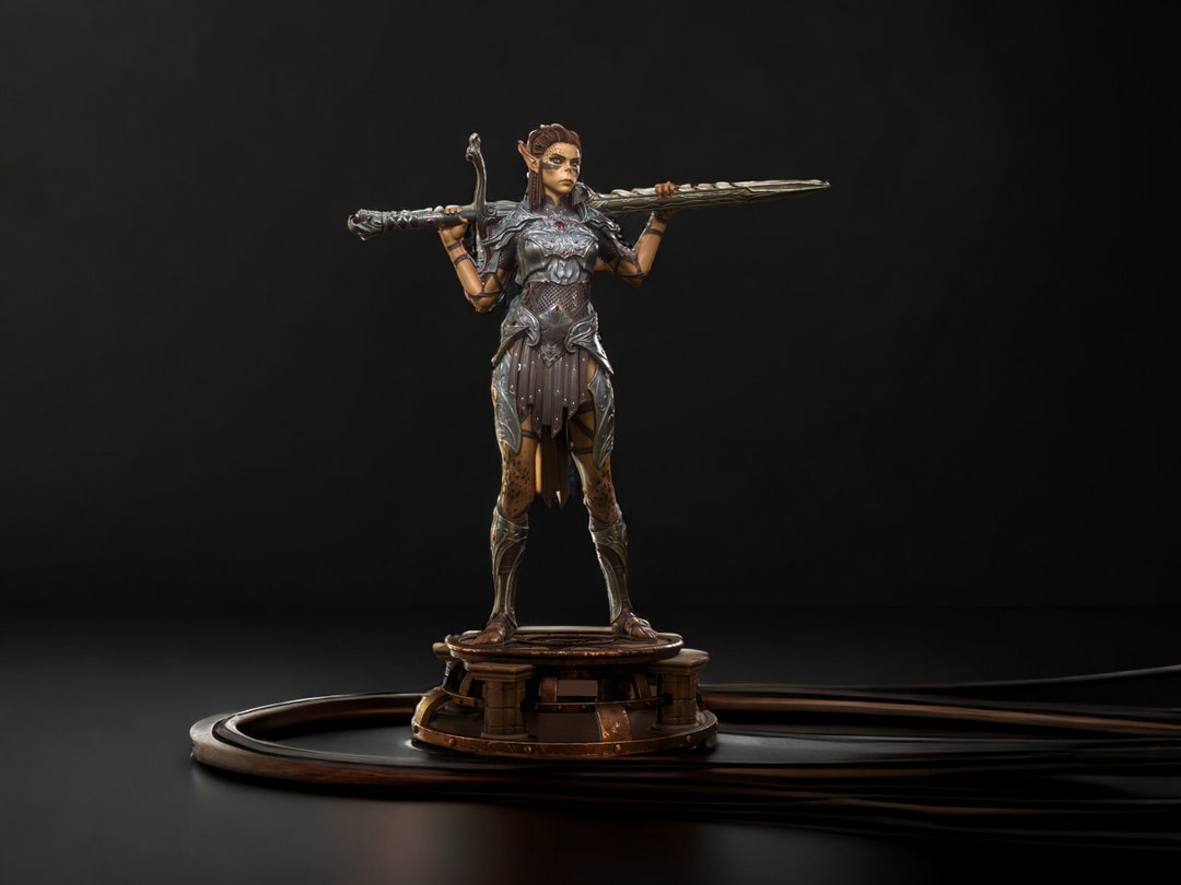 Baldur's Gate: Lae Zel | Lae'zel Resin Statue | Laezel Figure | Video ...