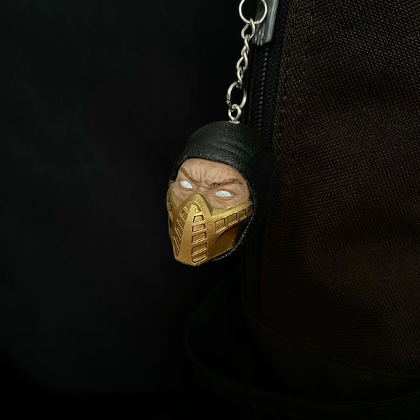 Scorpion Mortal Kombat Keychain - Etsy