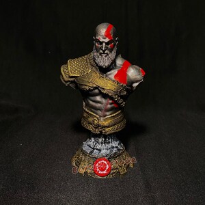 Kratos Statue | God of War Statue | Kratos Bust - Etsy