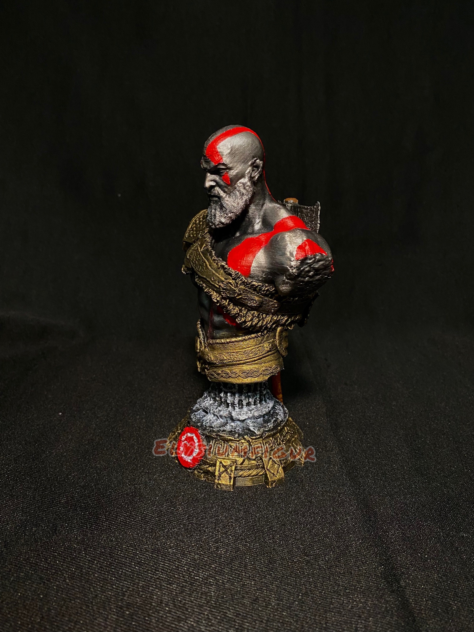 Kratos Statue God of War Statue Kratos Bust - Etsy