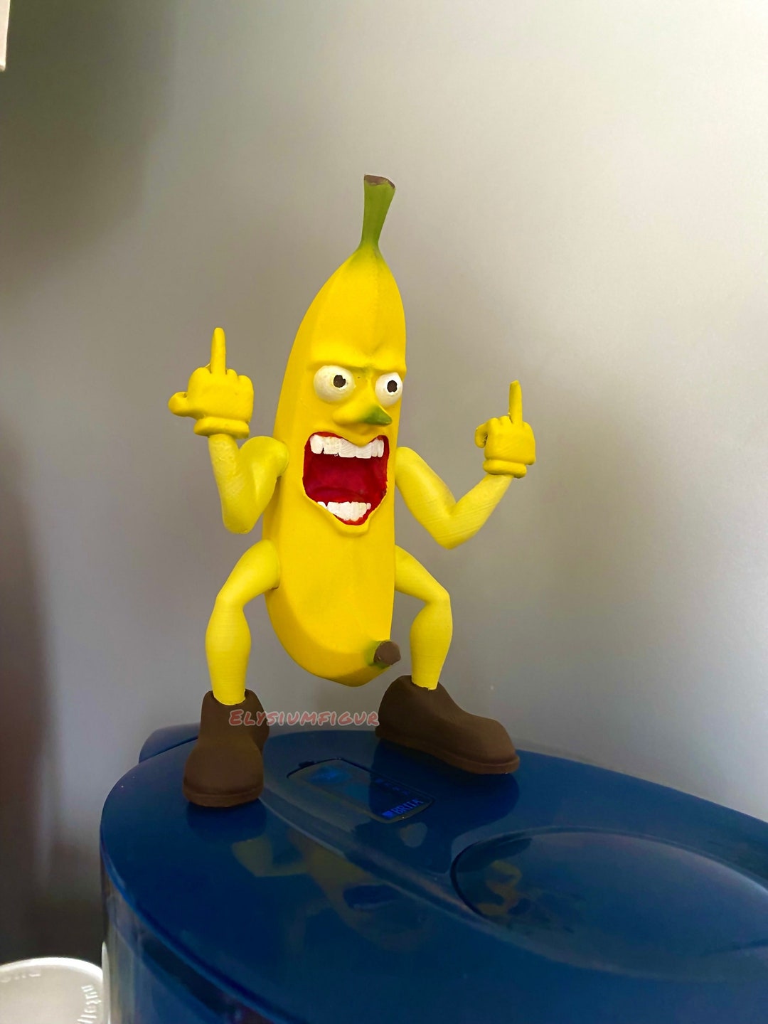 Rude Banana Giving the Finger |middle Finger Banana | 3d Print Figure ...