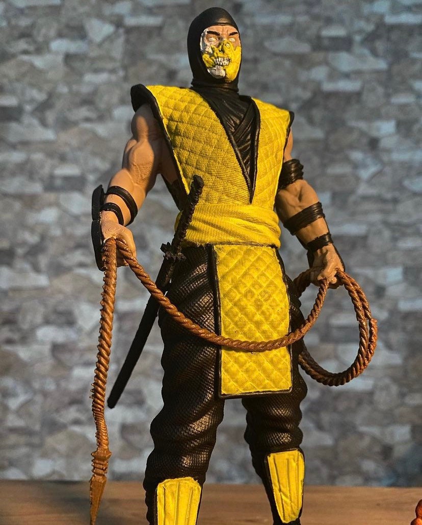 Mortal Kombat Scorpion Hanzo Hasashi Action Figure - Etsy