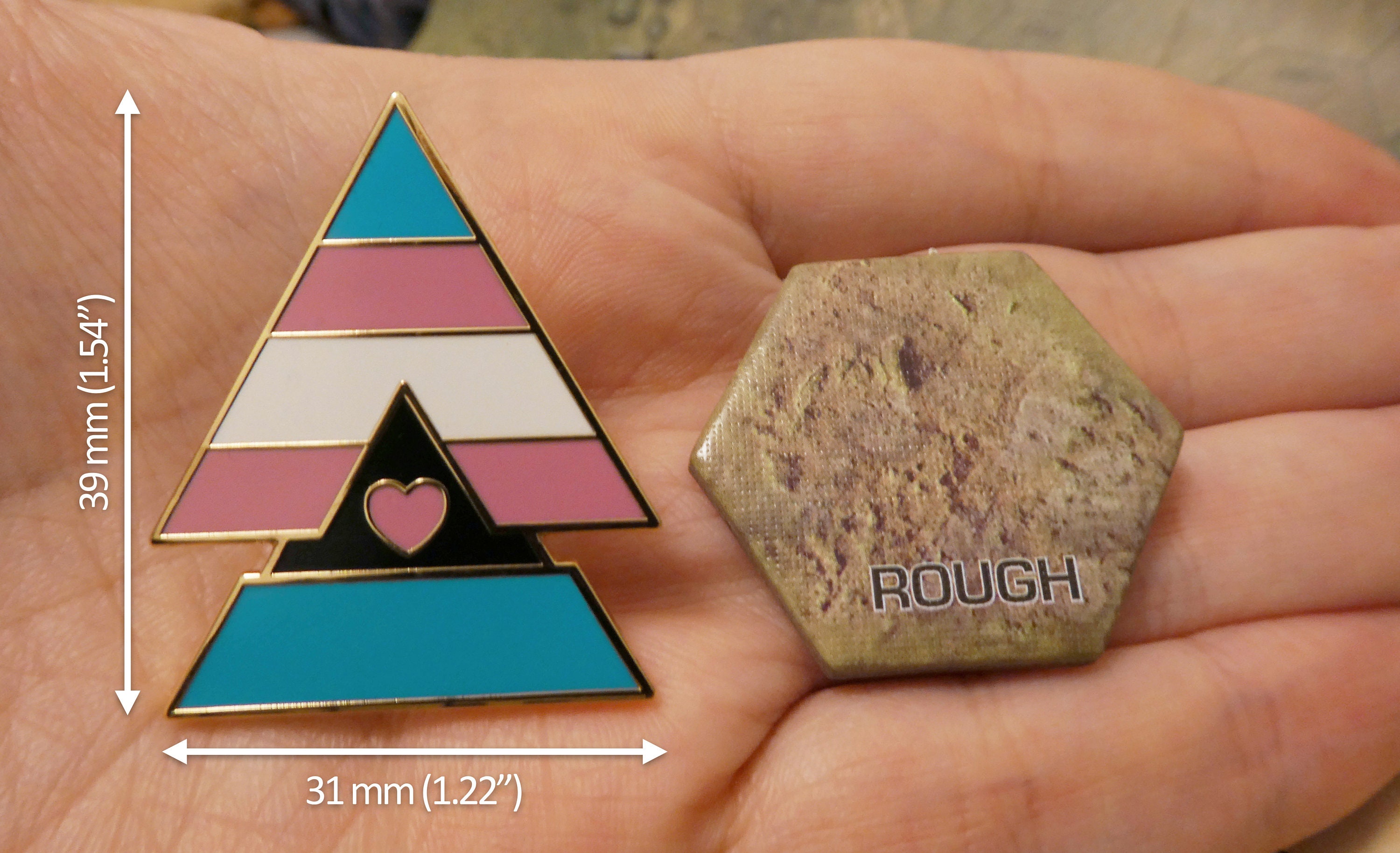 Trans and Pride Battletech Chevron Lapel Pin - Etsy