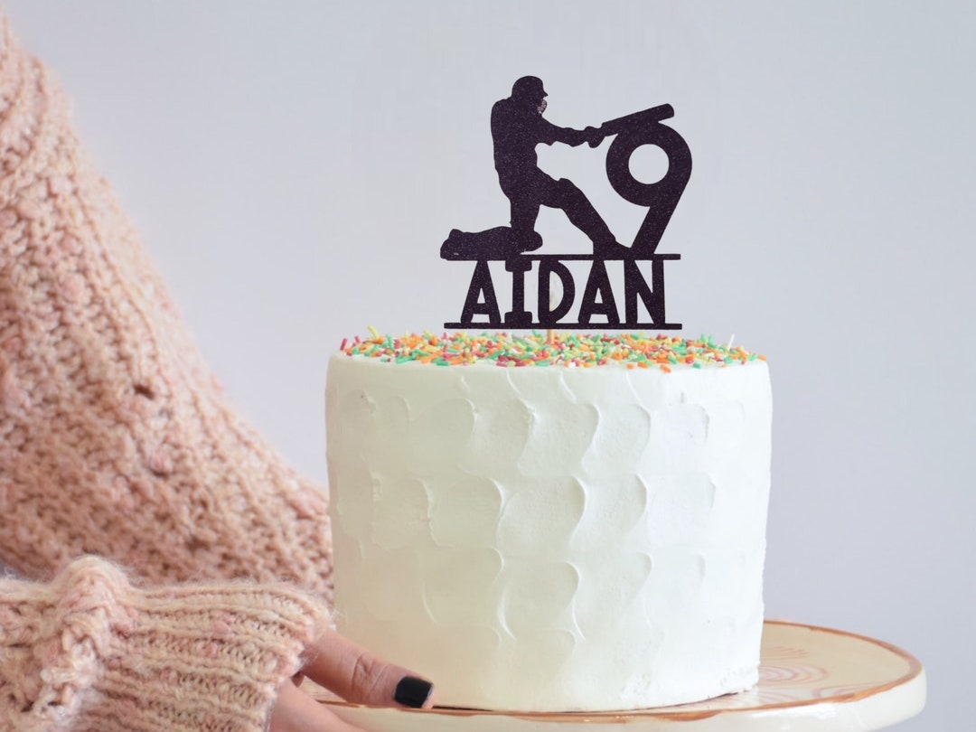 Cricket Cake Topper, Sport Cake Topper, Cricket Bat Cake Topper ...